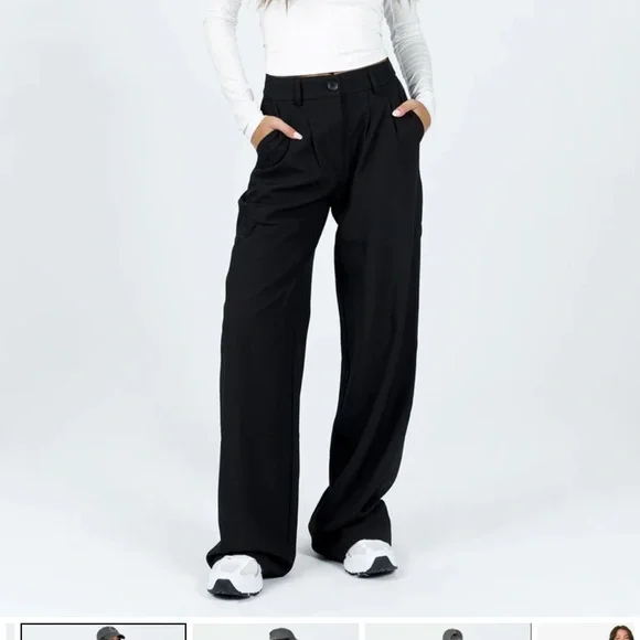Princess Polly | Pants & Jumpsuits | Princess Polly Archer Pants Black ...
